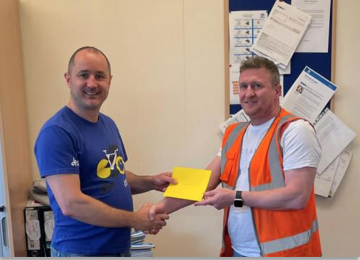 5 Year Loyalty recognised for Stephen Bateman - Gantry Rail
